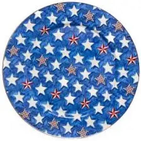 MacKenzie-Childs | Holiday | Mackenzie Childs Blue Star Pattern Plate ...